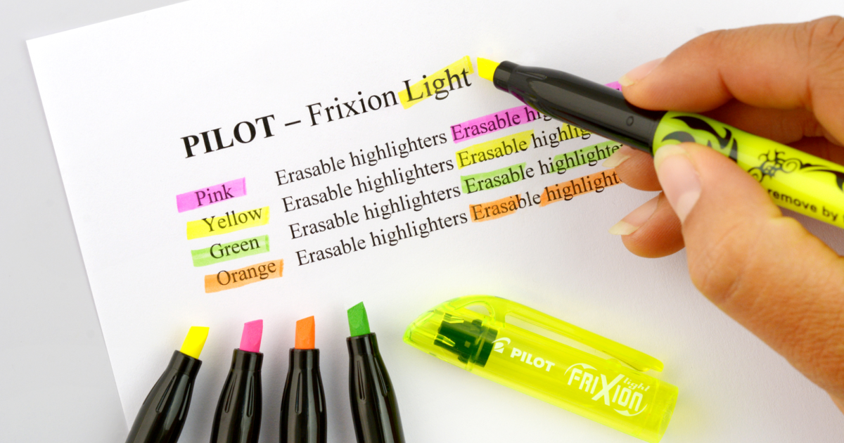 Colour Coding Notes with Erasable Pens for Productivity | Pilot Pen