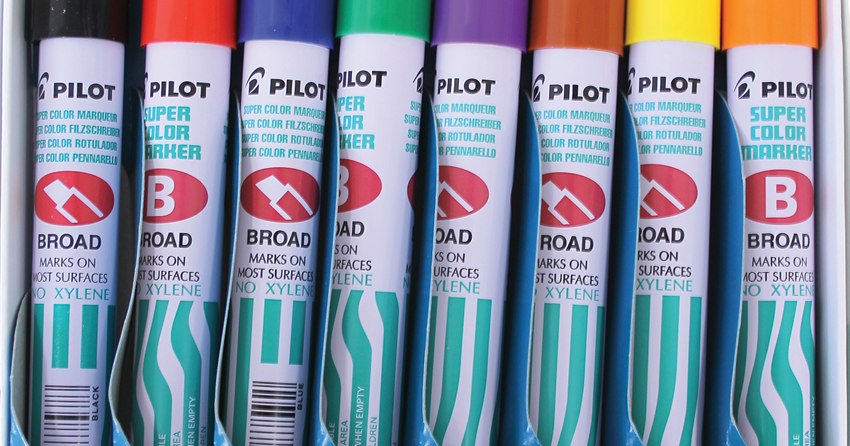 Super Color Marker Assorted Box Set | Permanent Markers | Pilot Pen ...