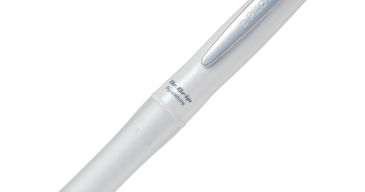 Dr. Grip Pure White Ballpoint Pen | Ballpoint Pens | Pilot Pen Australia